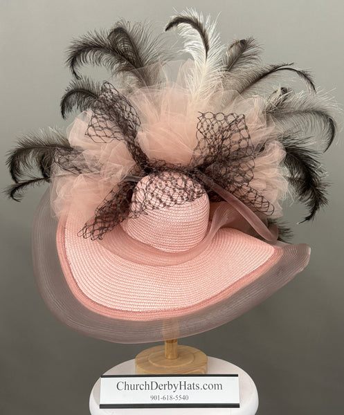 Blush Goddess Kentucky Derby Hat – Churchderbyhats.com